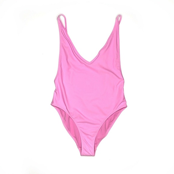 Topshop | Swim | Topshop Swimsuit Onepiece Open Back High Cutcc4 | Poshmark